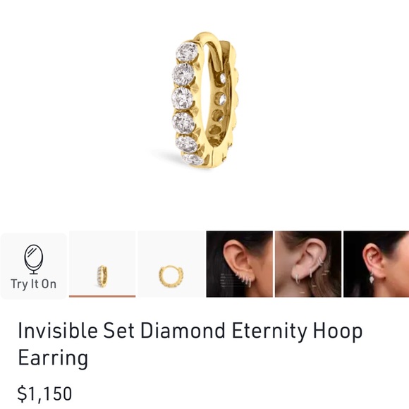 Maria Tash | Jewelry | Maria Tash 65mm Diamond Hoop | Poshmark